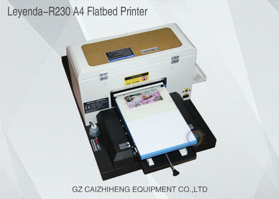 A4 Inkjet Small Format UV Flatbed Printer Curable Desktop For Soft Material