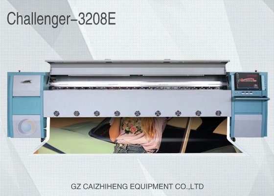 10ft Solvent Color Inkjet Flex Banner Printing Machine High Precision Challenger 3208E