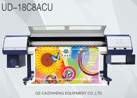 High Speed Galaxy Eco Solvent Printers Doule 4 Color Aluminum Platform 18C8ACU