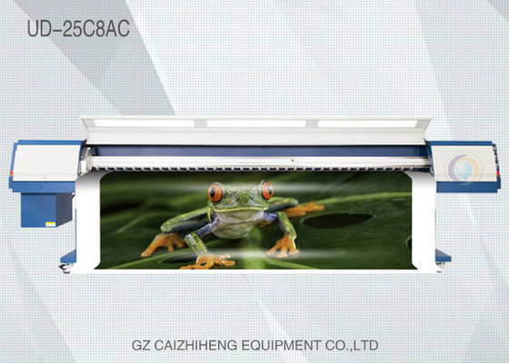 Roll To Roll Eco Solvent Printers , Galaxy UD 25C8AC CMYK Solvent Flex Printing Machine