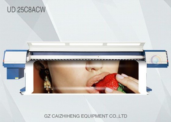 Galaxy Inkjet UV Eco Solvent Printers , UD 25C8ACW 4 Color Digital Printing Machine