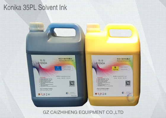 5Liter Konica 35pl Solvent Printing Ink For Konica 512 - 35 / 42pl Printhead