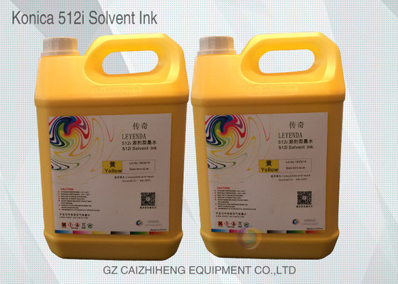 Vivid CMYK Solvent Printing Ink Konica KM 512i  30 PL No Clogged Nozzles