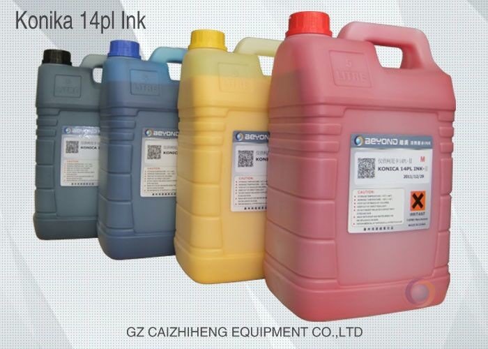 Multi - Color Safe Solvent Printing Ink , Konica 14 PL High Compatibility Solvent Based Ink