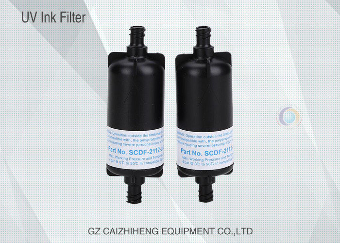 Black Plastic Solvent Ink Filter 50mm For UV Flatbed Printing Machine