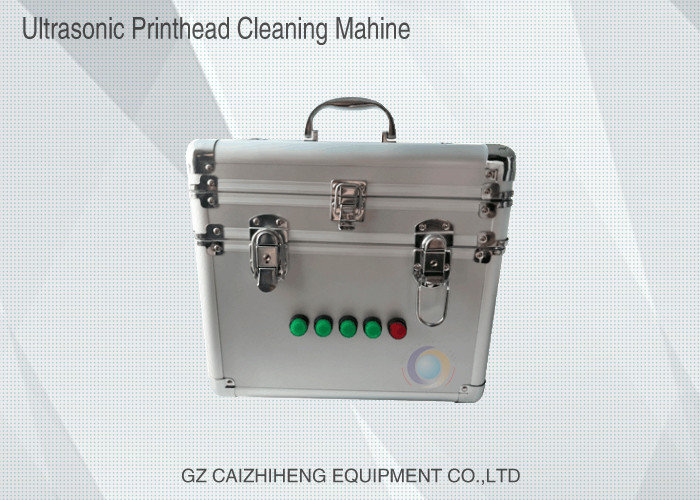 Versatile Ultrasonic Solvent Inkjet Printhead Cleaner Portable Silver Color