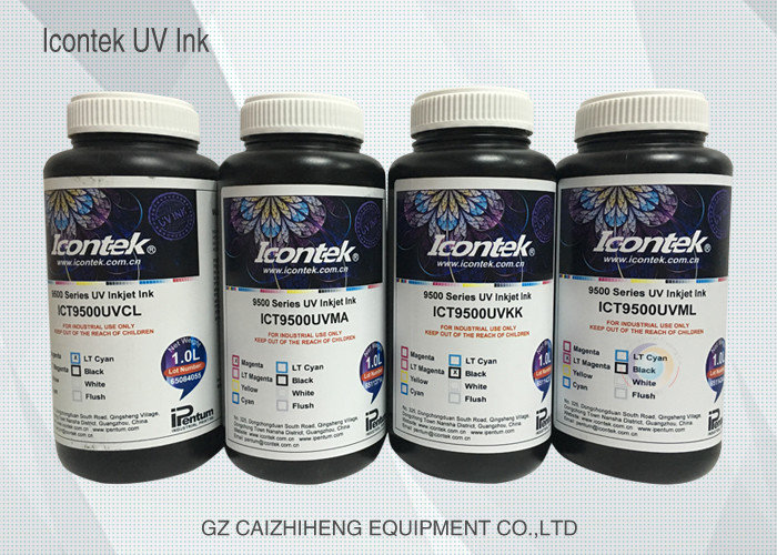 Icontek 9500 Series LED UV Ink For UV Flatbed Printer Konica Head