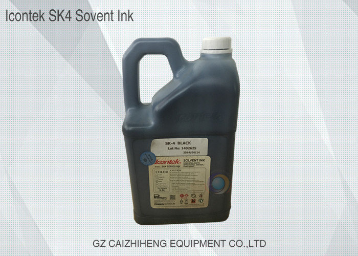 Water Resist Odorless Solvent Printing Ink , Icontek SK4 High Fluidity Color Printer Ink
