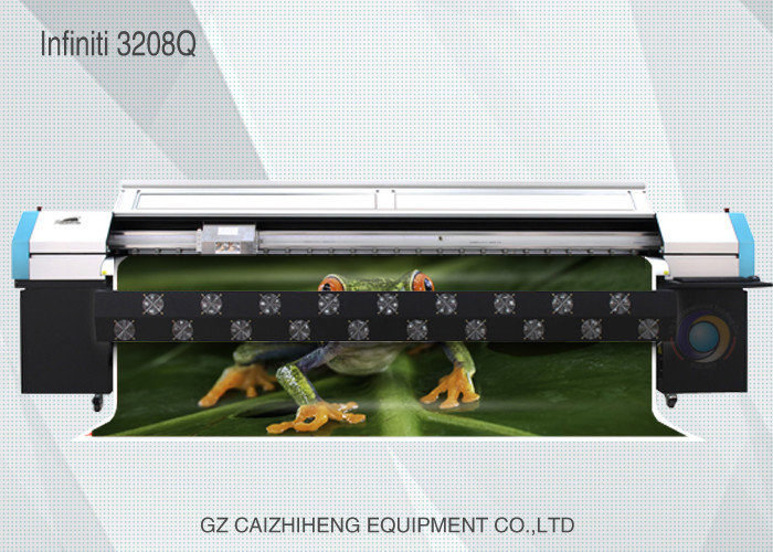 Large Format Digital Solvent Printer , Challenger 3208Q Digital Printing Machine For Fabric