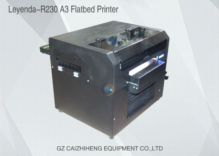 A3 Size Inkjet Small UV Flatbed Printer Multifunction With 7 Color Printing