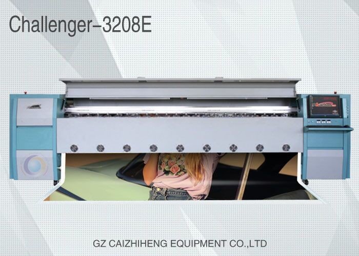 10ft Solvent Color Inkjet Flex Banner Printing Machine High Precision Challenger 3208E
