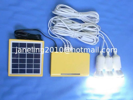 mINI solar power system 3W solar system with 2.4AH  lithium battery for solar home LED lighting ,