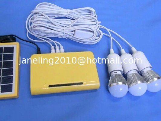 mINI solar power system 3W solar system with 2.4AH  lithium battery for solar home LED lighting ,