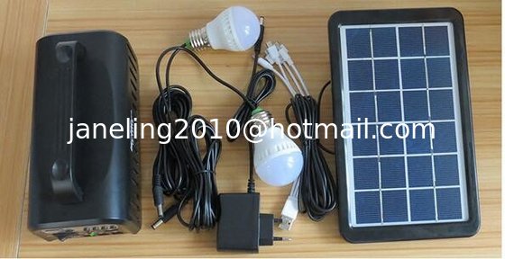 3W solar power kits black colar solar lighting system LED bulb solar energy home solar power systems