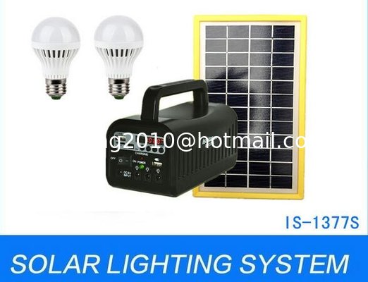 solar power system portable solar lighting kits solar energy 3W DC system with lighting and Radio