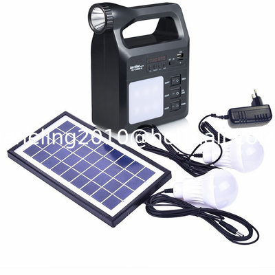 3W solar powered energy solar home system yellow color with radio speaker mobile charging with lithium battery