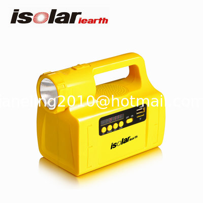 Solarbright portable small mini rechargeable led home lighting solar power with USB charger FM radio led bulb