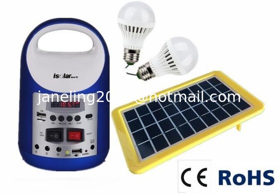 3W 5W 10W portable DC solar panel kits for camping, mini solar home lighting system , solar light for camping solar