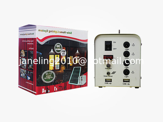 20W mini  solar power lighting kits, DC12V output and 5V USB charging for solar lighting
