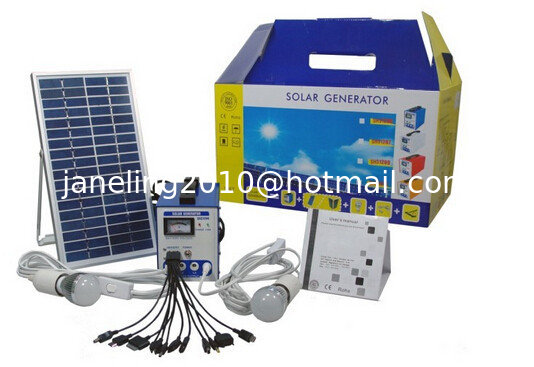 Portable Solar home system 12W with LED lighting USB charging, OEM/ODM solar LED lighting