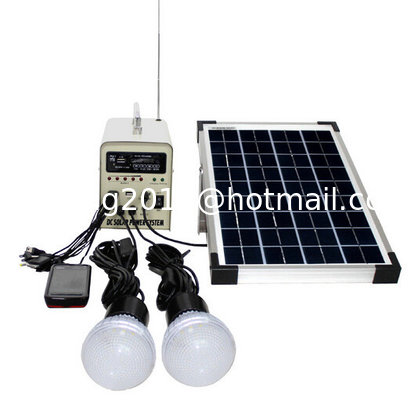 10W; 20W; 50W Portable Solar Power System builted in radio functions FM/AM radio, USB