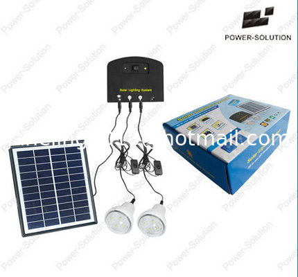 Portable Solar System with 3 Lamps and Mobile Phone Charging
