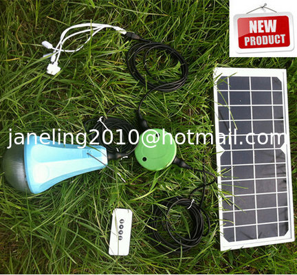 Solar Energy Lighting/Portable Solar Camping Lights/Solar Power System with remote control