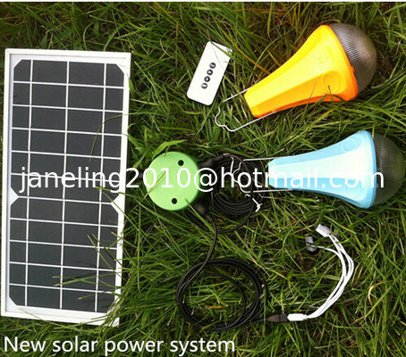 Solar Energy Lighting/Portable Solar Camping Lights/Solar Power System with remote control