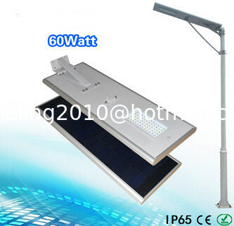 2015 NEW Rechargeable Battery Power Source and Garden Lights 60W all in one street light