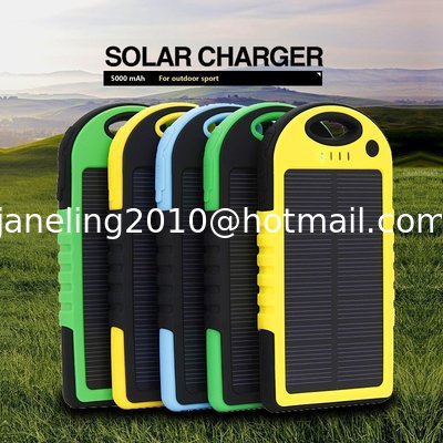 Waterproof Portable Solar Panel Charger 5000mAh Retail Wholesale Hot sell