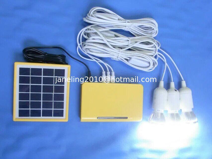 mINI solar power system 3W solar system with 2.4AH  lithium battery for solar home LED lighting ,