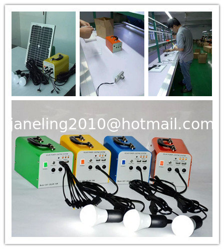 Hot design 2015~ Mini solar power system 10W for DC and USB output with LED lighting, DC fan, mobile  charging