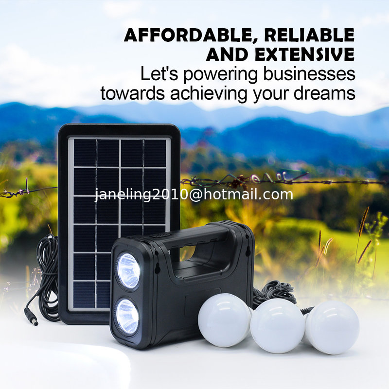 solar lighting system 9000mA lithium battery system hot sell cheap price Africa market  super bright led lights