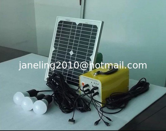 Hot design 2015~ Mini solar power system 10W for DC and USB output with LED lighting, DC fan, mobile  charging