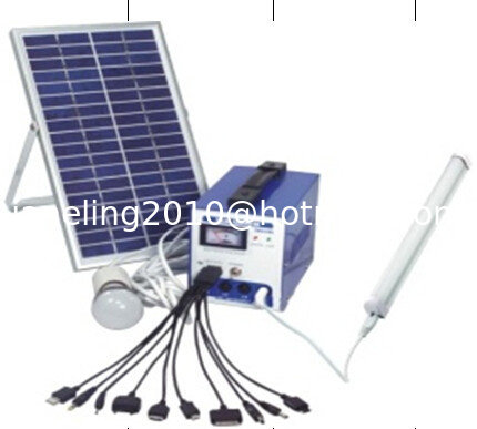 Portable Solar home system 6W12V with LED lighting USB charging, OEM/ODM