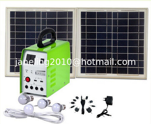 portable solar generator solar home system builted in 300W inverter for AC output
