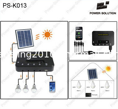 Mini solar power system with LED lighting for home and mobile charger factory price