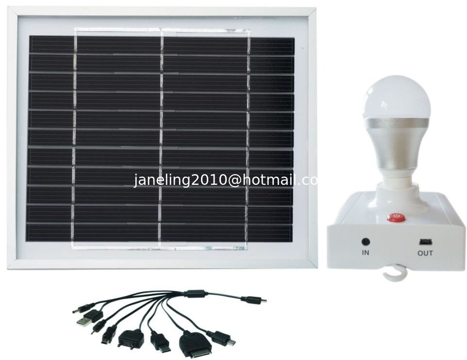 solar lamps with 3W LED bulbs for home, camping, remote functions ,handing on the wall