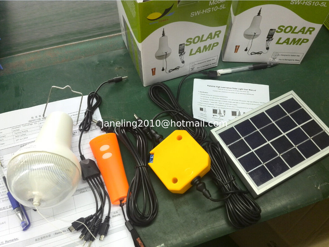 Solar Lantern with torch remote control, solar lamps with Lighting Africa IEC test/ IFC lighting global