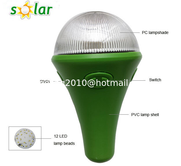 Solar Home lighting intelligent remote control-with hook 6W Solar panel 3W LED high lumens with solar power