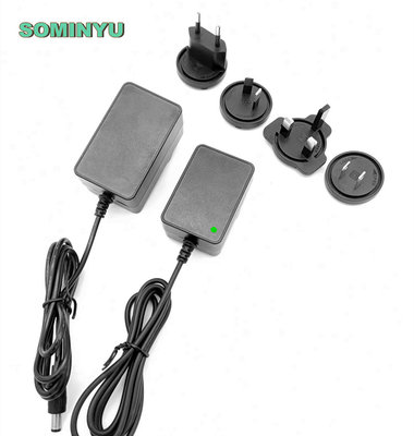 12V1A interchangeable plug power adapter for universal usage PSE CE UL UKCA SAA listed