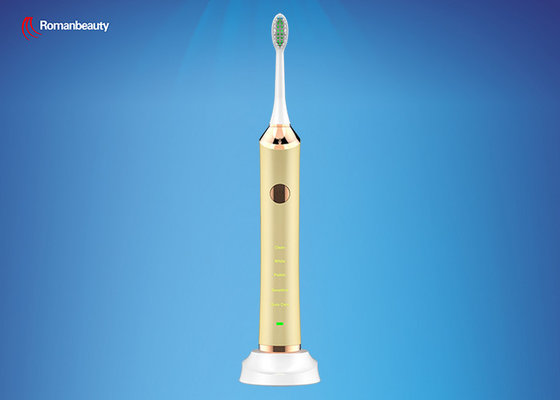Yellow Color Electric Toothbrush Rechargeable , Sonic Battery Operated Toothbrush