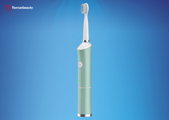 IPX7 Waterproof Electric Toothbrush Easy Replaceable Battery Green Color