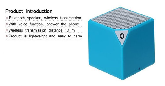 Wireless Bluetooth speaker mini speaker phone small square water cube Smartphone subwoofer