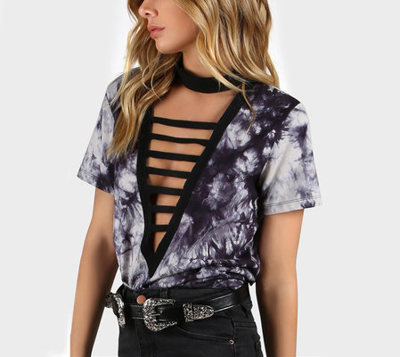 summer women open hot sexy girl photo chiffon blouse women top