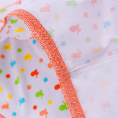 Sanding milk fiber printing young girls thong underwear