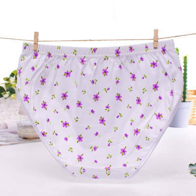 Customized plus size cotton ladies underwear