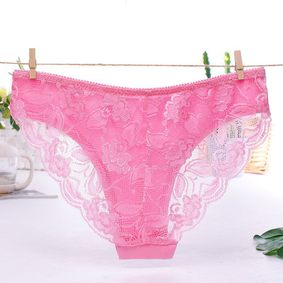 Low Price Sexy Lace Transparent Ladies Underwear Panties