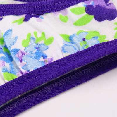Good Quality Flower Printing Lycra Cotton Girls' Underwear