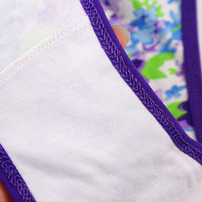Good Quality Flower Printing Lycra Cotton Girls' Underwear